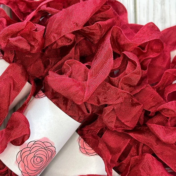 Red Fabric Trim - Etsy