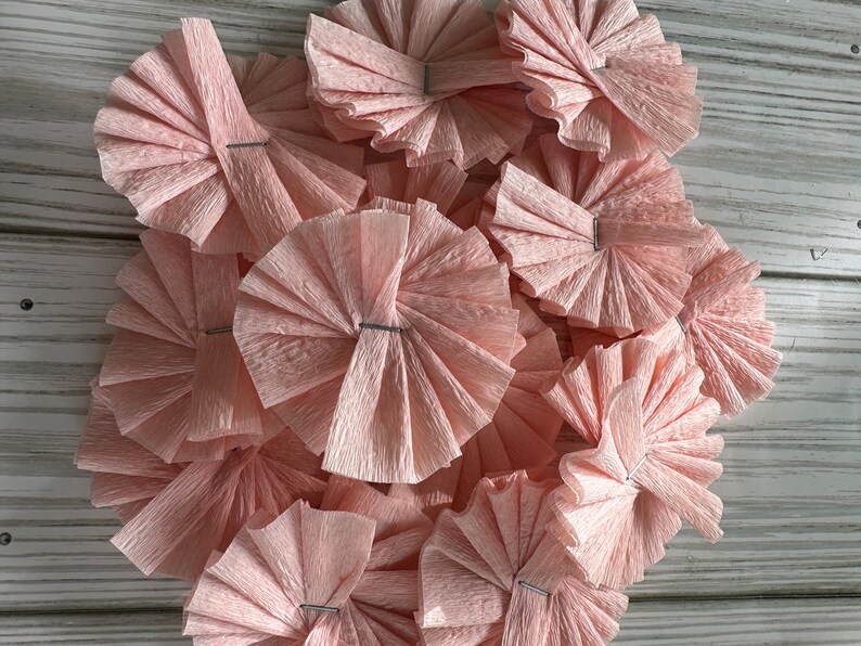 Crepe Paper Flower Rosettes 1 3/4 - Etsy