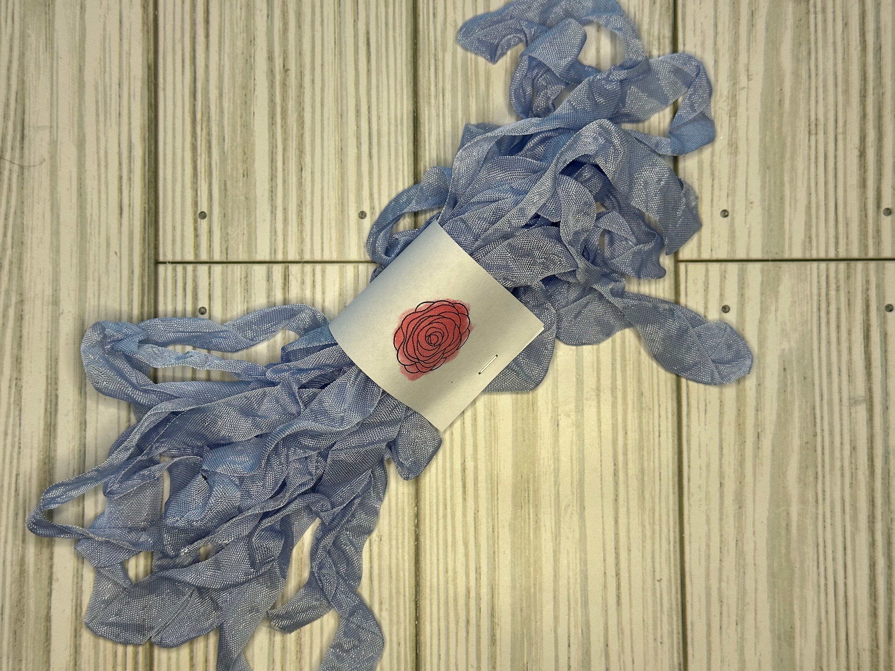 Light Blue Rayon Hand Crinkled Seam Binding - 5 Yds X 1/2" - Etsy