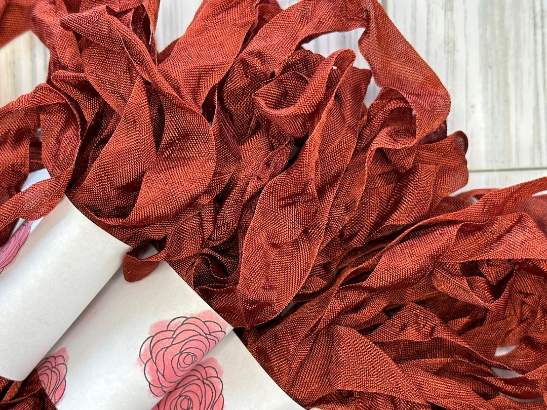 Rusty Rayon Hand Crinkled Seam Binding - 5 Yds X 1/2" - Etsy