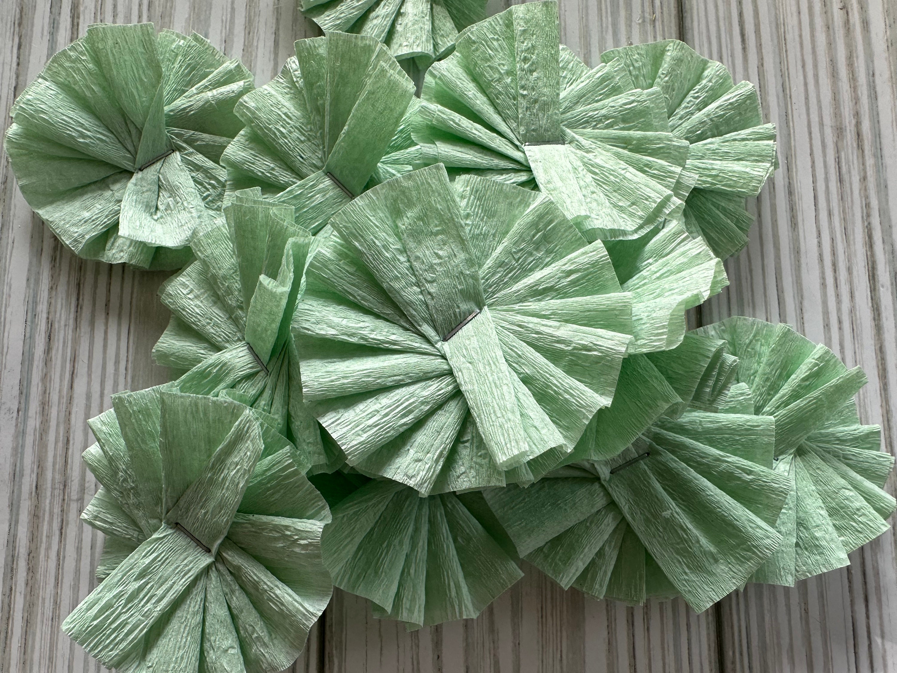 Crepe Paper Flower Rosettes 1 3/4 - Etsy