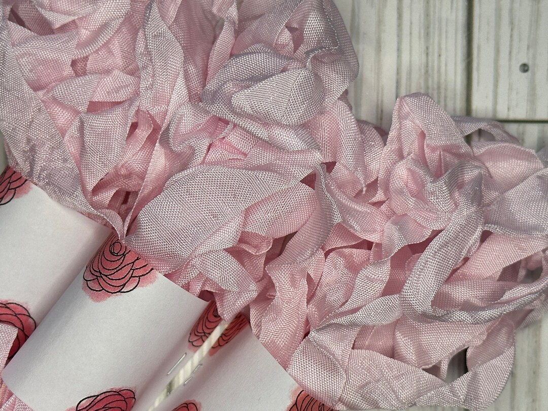 Light Pink Hand Crinkled Seam Binding - 5 Yds X 1/2" - Etsy