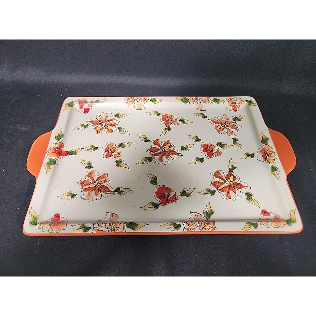 Temptations by Tara Jasper Spice 13.5x9.5 Platter Serving Tray Lid ...