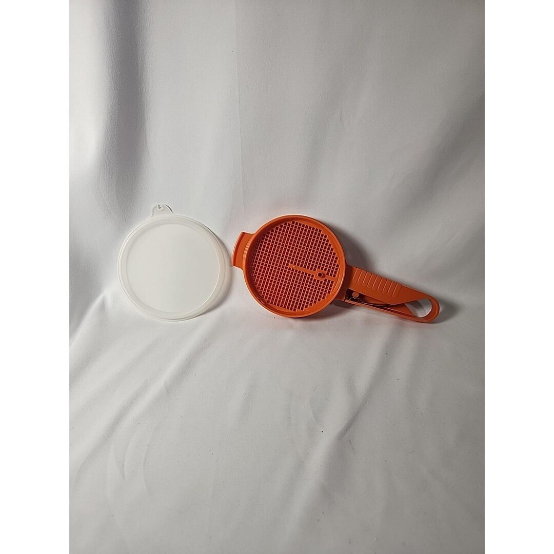 Tupperware Orange Sift-it Sifter Flour Powder Sugar #1689 W/ Lid ...