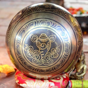 Spiritual Lord Shiva Carving 7 Inches Singing Bowl From Nepal ...