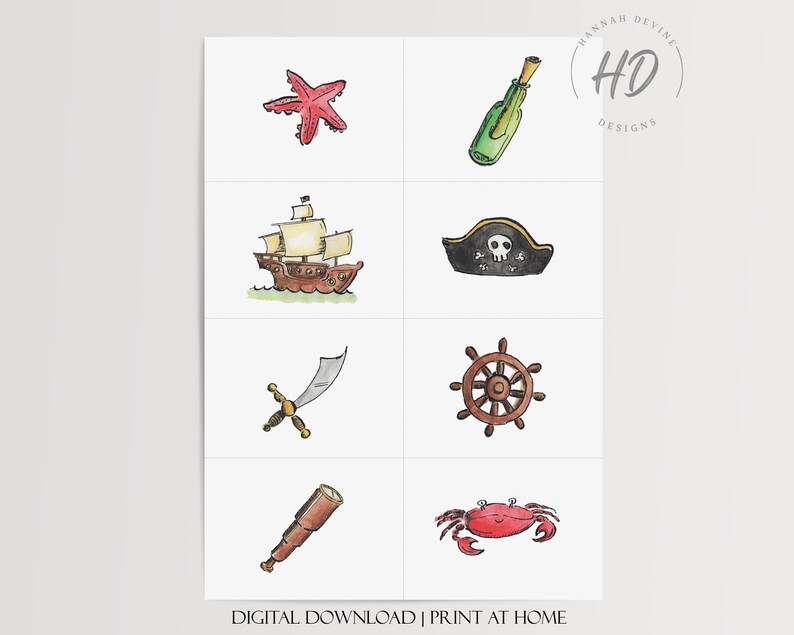 Pirate Scavenger Hunt Printable Pirate Game Pirate Party Game - Etsy ...