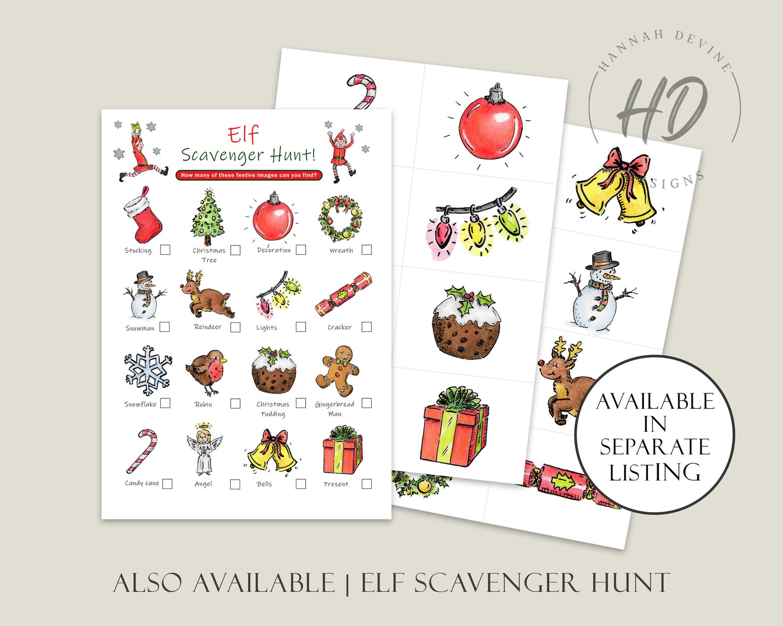 Printable Elf Treasure Hunt Game (for Multiple Elves) - Instant ...