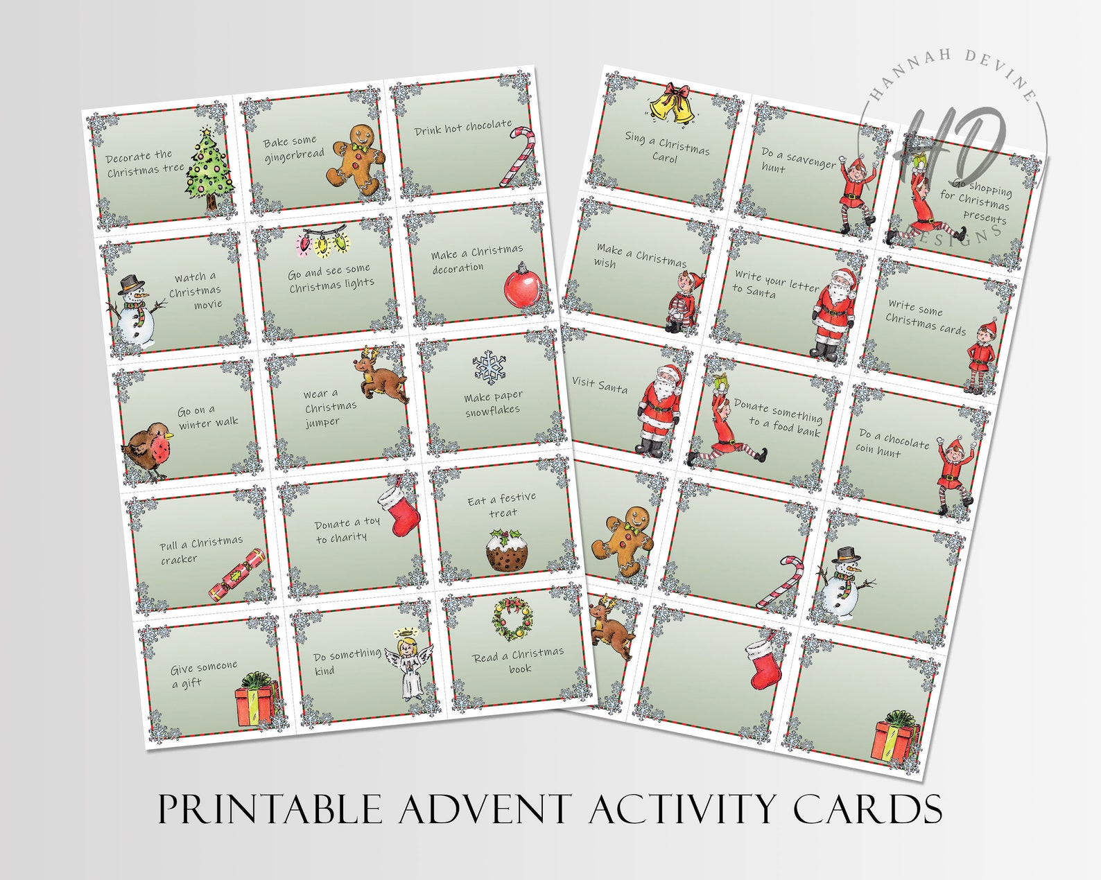 Printable Christmas Elf Activity Pack: Treasure & Scavenger Hunts ...