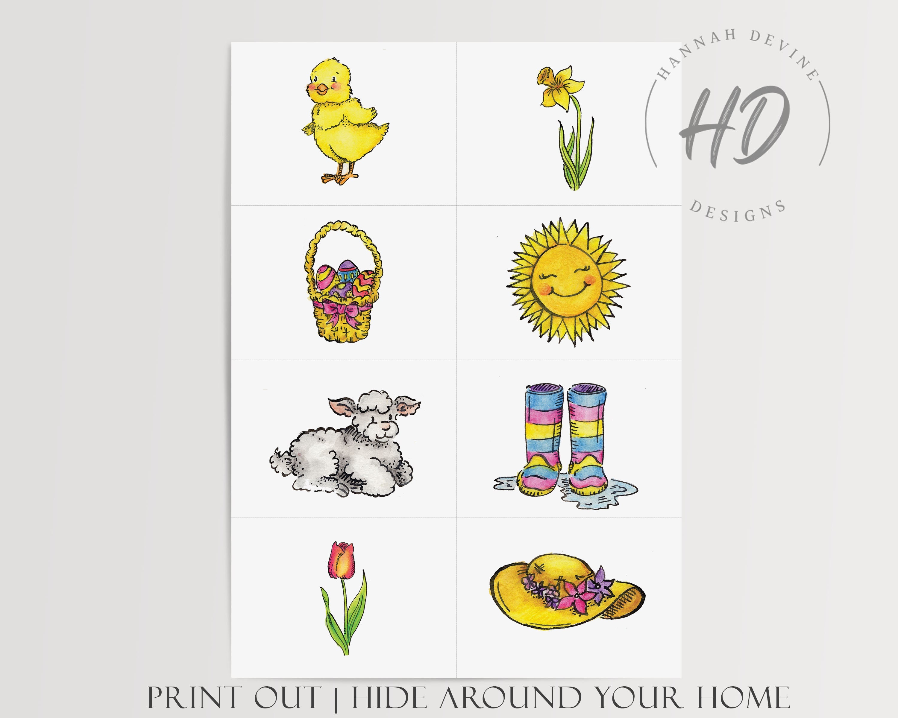 Easter Scavenger Hunt Printable Easter Game Easter Kids Activity Spring ...