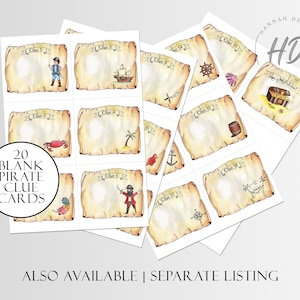 Pirate Treasure Hunt: Printable Clue Card Game (digital Download) - Etsy