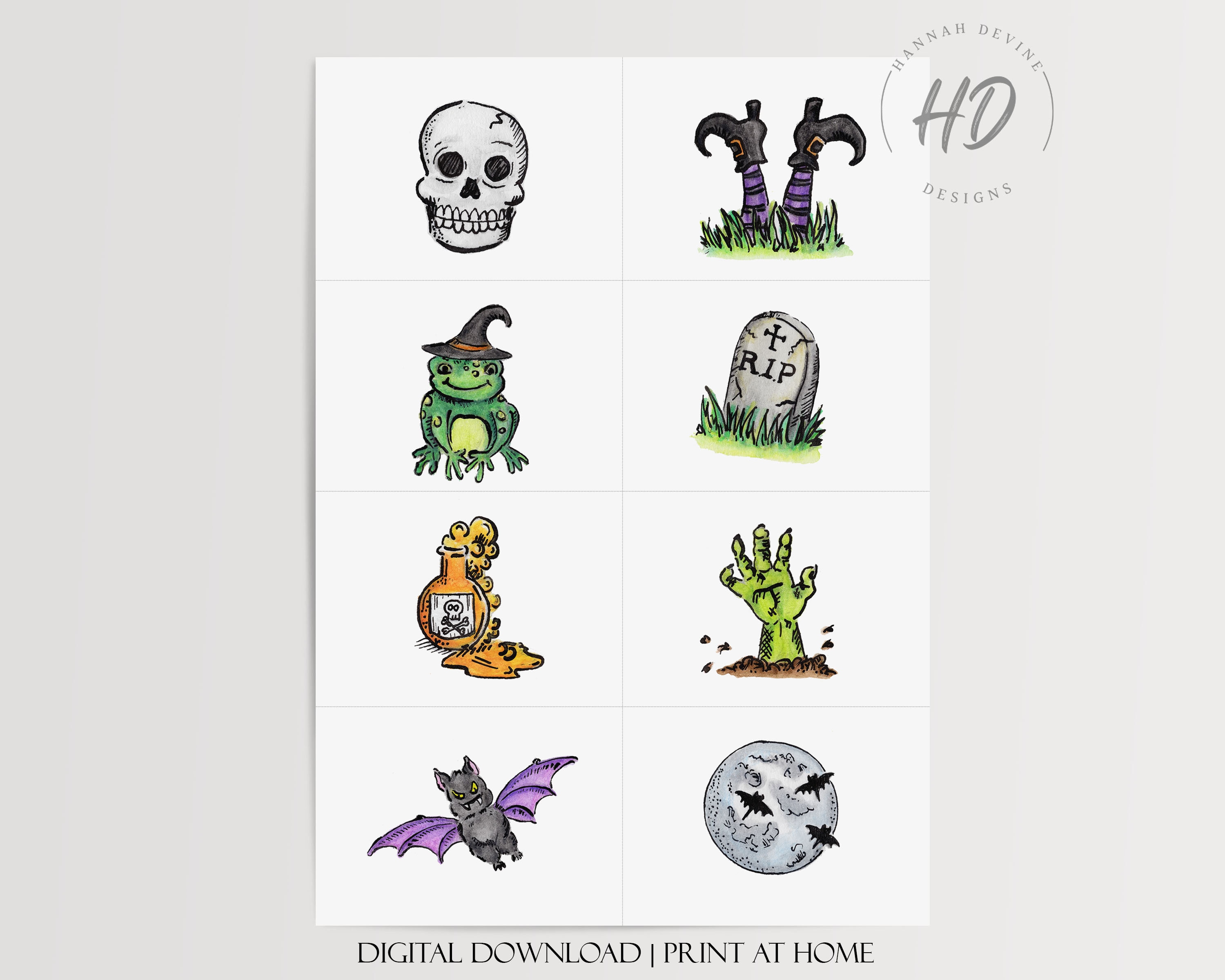 Halloween Treasure Hunt Clues and Scavenger Hunt Bundle Halloween ...