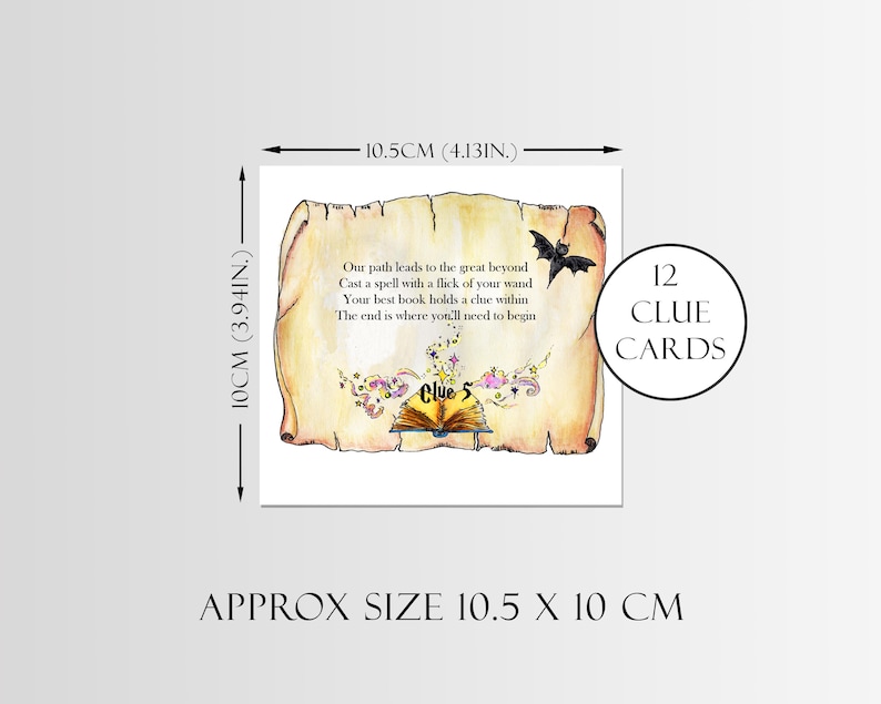 Wizard Treasure Hunt Clues: Magical Printable Quest (digital Download ...