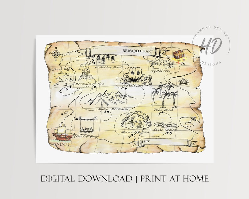 Pirate Reward Chart | Printable Pirate Behaviour Chart | Kids Chore ...