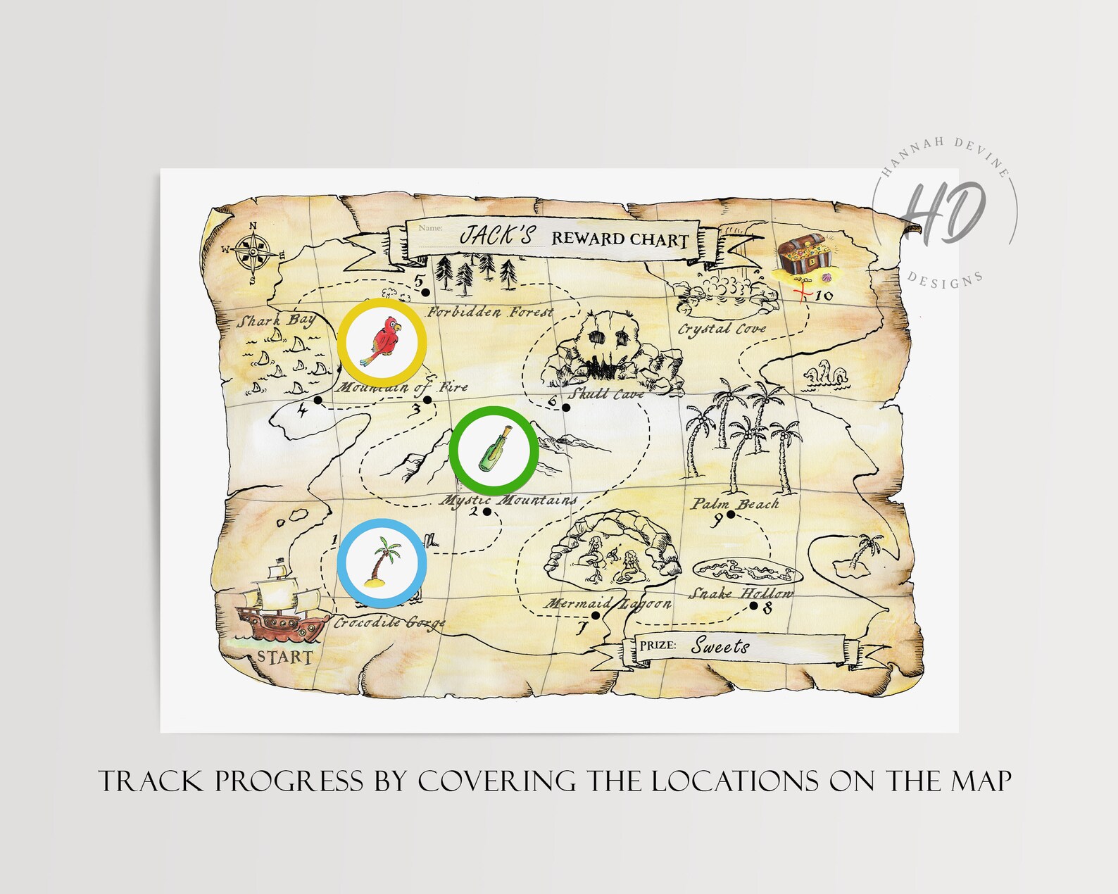 Pirate Reward Chart | Printable Pirate Behaviour Chart | Kids Chore ...