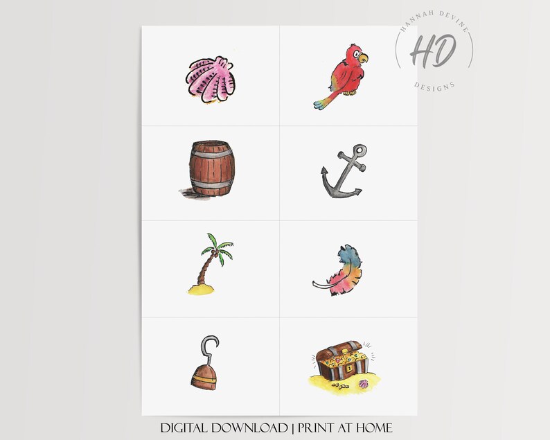 Pirate Scavenger Hunt Printable Pirate Game Pirate Party Game - Etsy ...