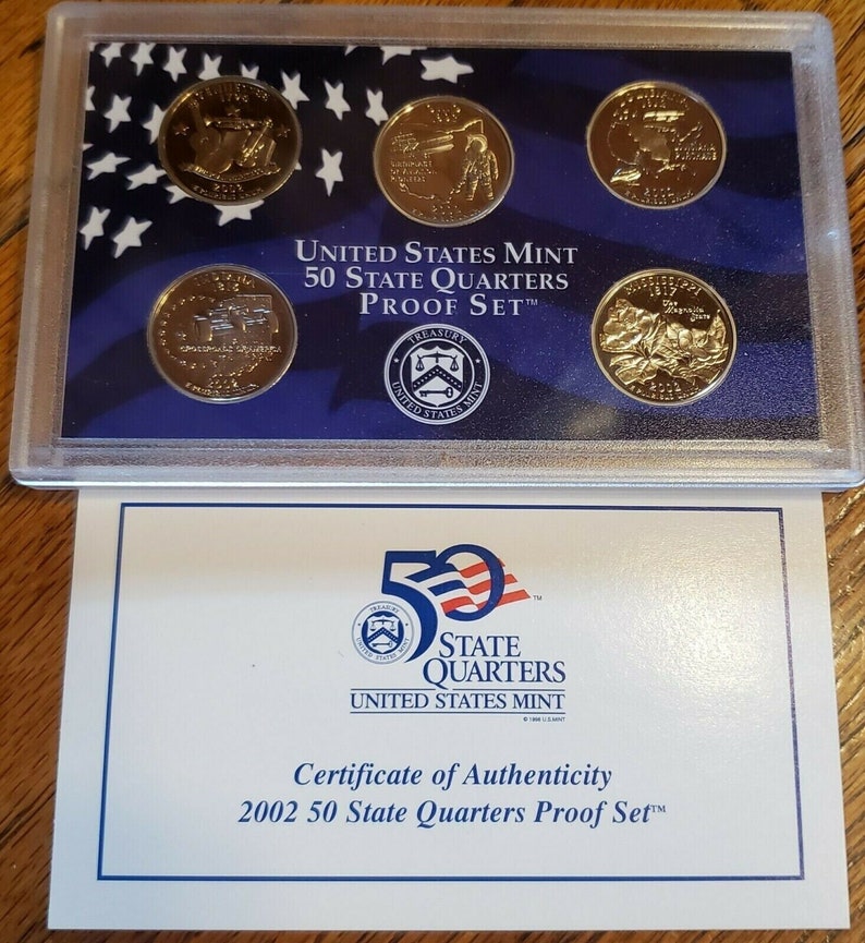 2002 US State Quarter Set - Etsy