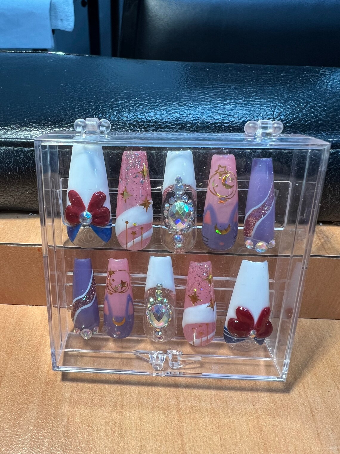 Handmade Sailor Moon Usagi Gel X Press-on Nails With Gel - Etsy