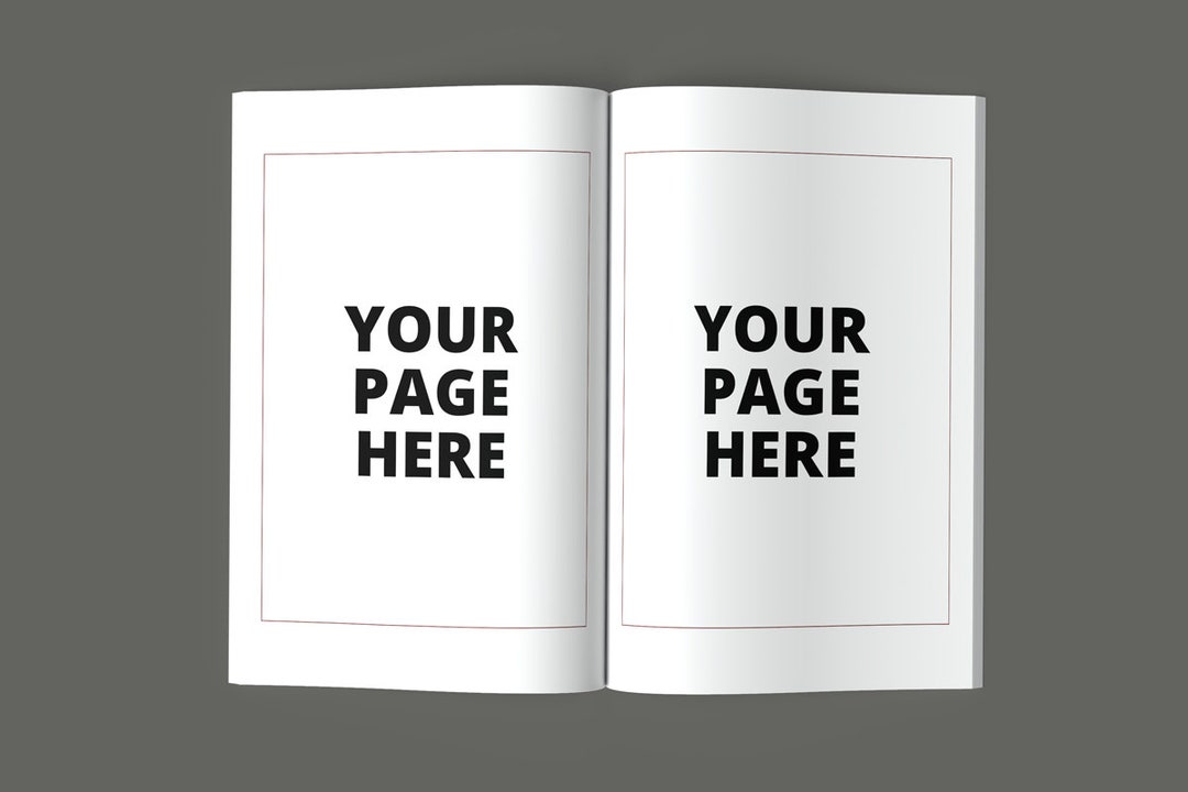 Isolated 6 X 9 Open Book Mockup Psd and Jpg, Realistic Book Mockup With ...