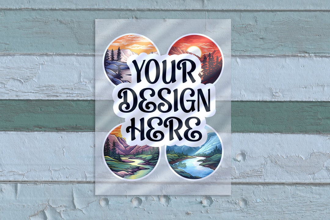 Transparent Wrapping Sheet Mockup, Transparent Transfer Paper Template ...