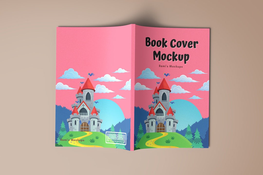Open Book Cover Mockup Psd and Jpg, Front and Back Softcover Book ...