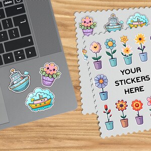 Laptop and Sheet Stickers Mockup Psd and Jpg, Sheet and Laptop Stickers ...