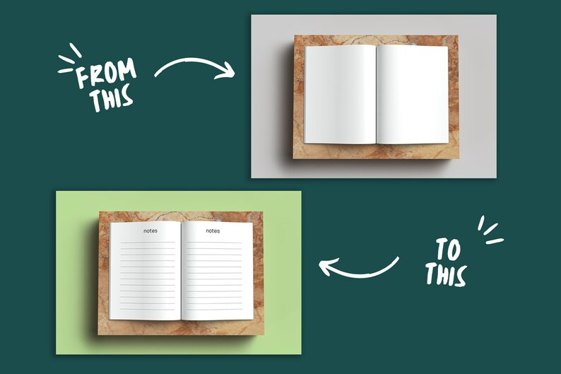 Open Book Presentation Mockup Psd and Jpg 8.5 X 11 Inch Book - Etsy