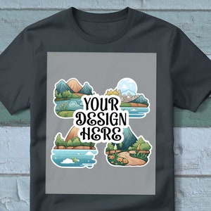 T-shirt DTF Transfer Mockup, DTF Sheet Mockup Template, Adhesive ...