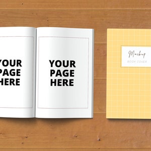 6x9 Book Cover and Pages Design Mockup, Book Content and Cover Mockup ...