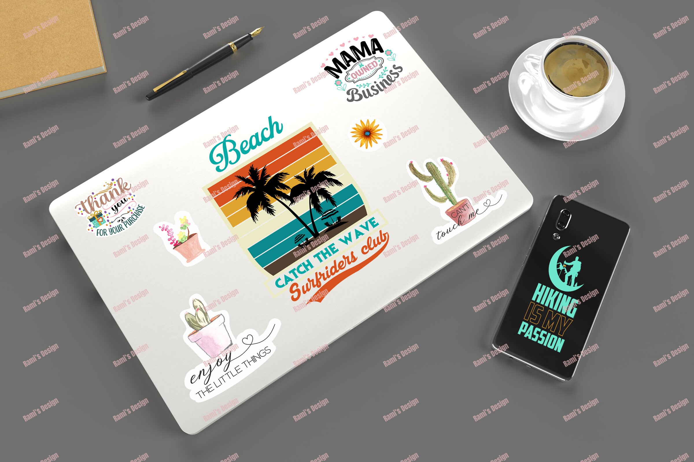 Stickers Mockup Bundle Sticker Pack Mockup Sticker Sheet - Etsy