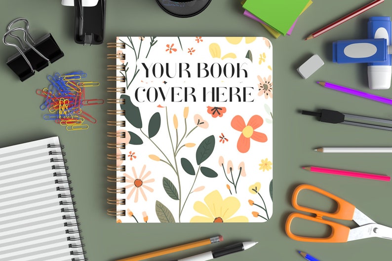 Stickers Mockup Display of Spiral Book Sticker Presentation - Etsy