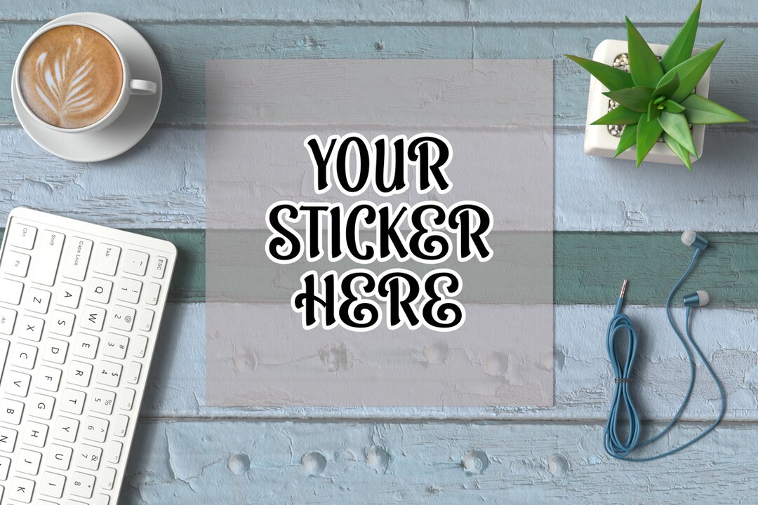 Single Transfers Sheet Sticker Mockup, Transparent Adhesive Film Mockup ...