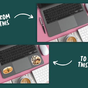 Open Laptop Stickers Psd Mockup, PSD Stickers Mockup, Laptop Stickers ...