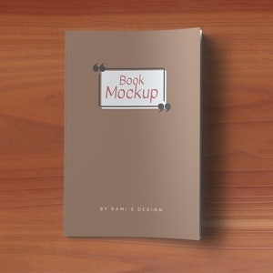 6 X 9 Inch Book Cover Mockup Psd and Jpg, Book Cover Presentation ...