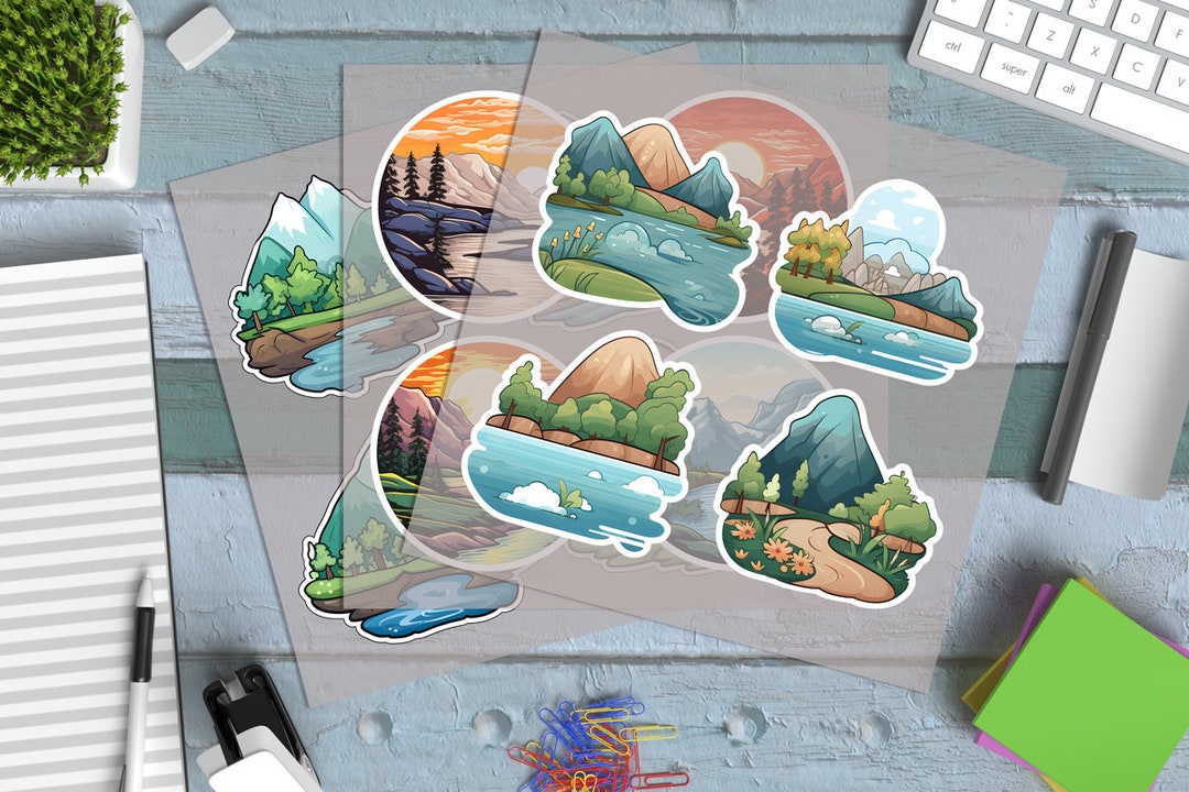 Transparent Sheet Stickers Mockup Psd and Jpg, Transfer Stickers Mockup ...