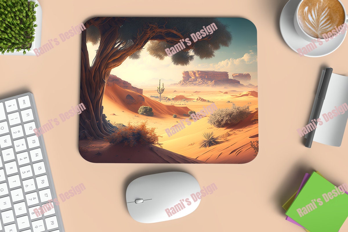Mouse Pad Mockup With Desk Elements Interactive Mouse - Etsy