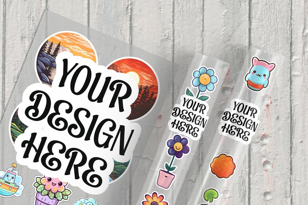 Transparent Sheet Transfer Mockup, Clear Plastic Film Mockup, Clear ...