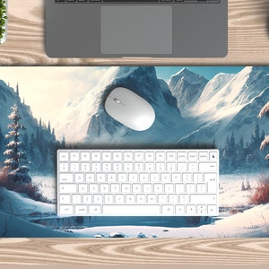 Keyboard Pad Mockup With Desk Elements, Desktop Pad Scene Arrangement ...
