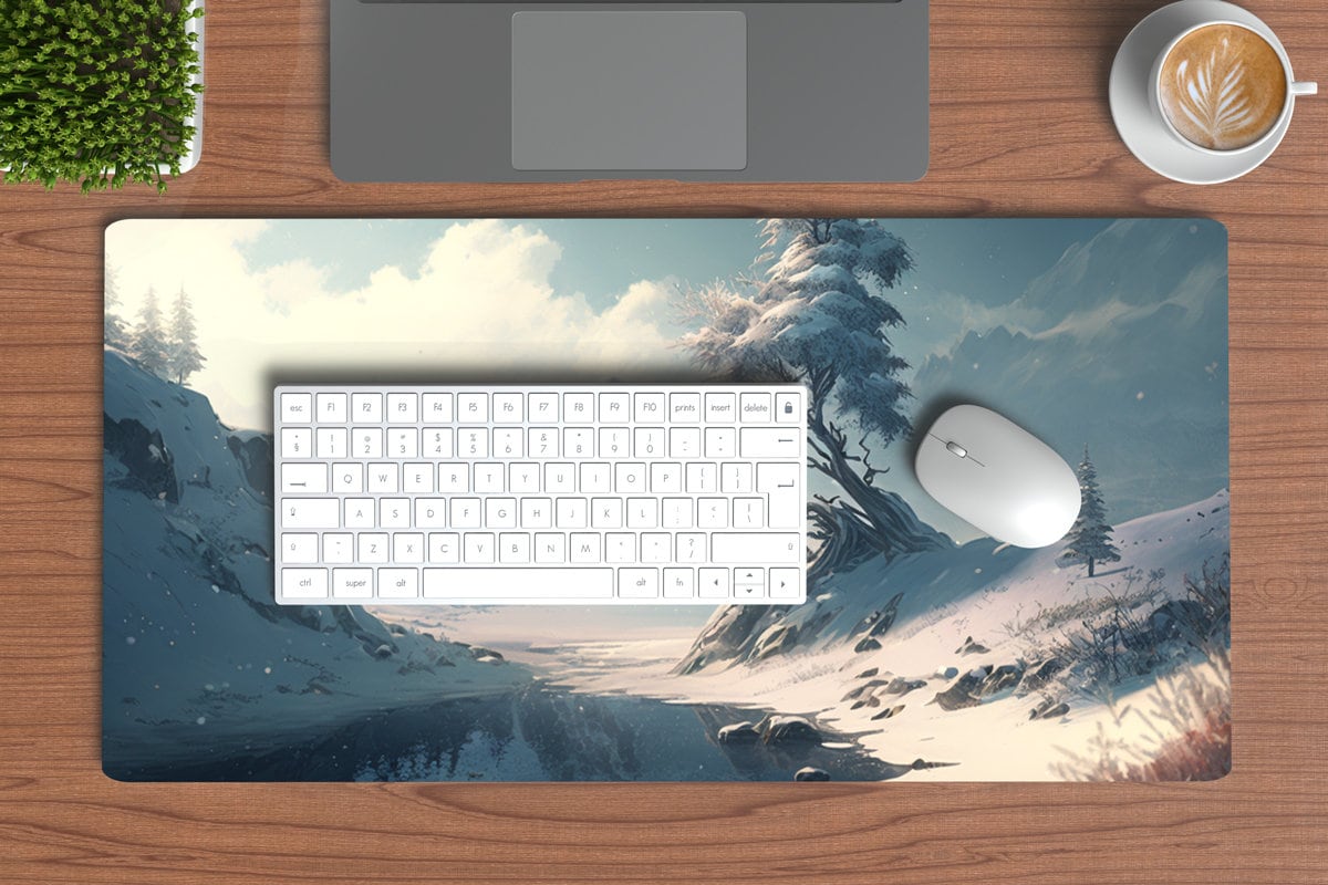Keyboard Pad Mockup With Desk Elements Desktop Pad Scene - Etsy