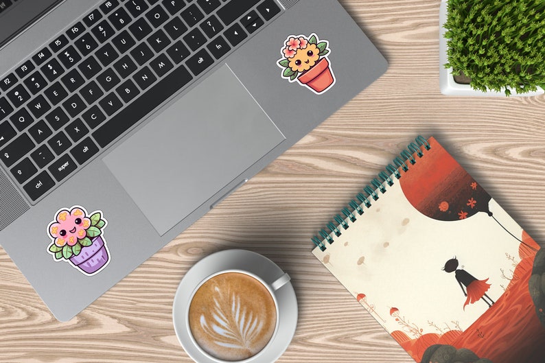 Stickers Laptop and Notebook Mockup Psd and Jpg, High-resolution ...