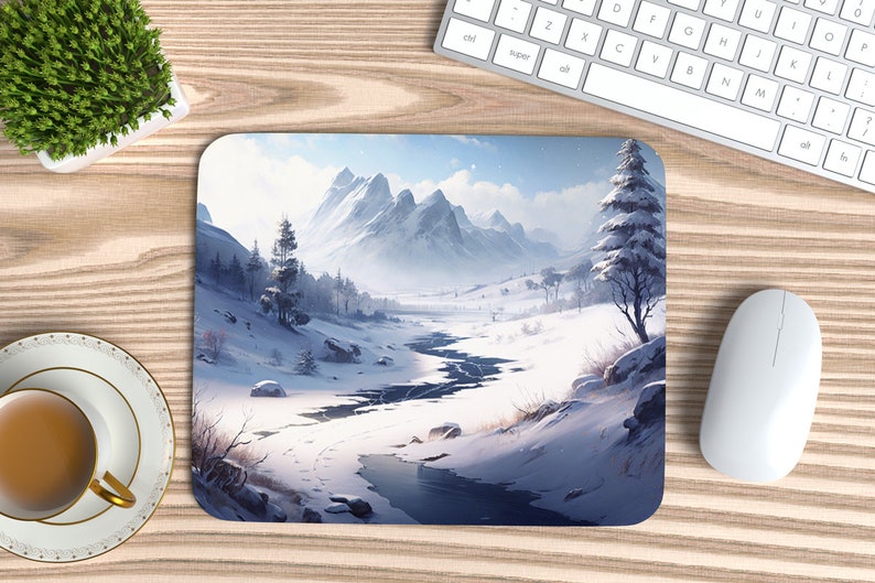 Mouse Pad Mockup PSD and JPG Psd Top View of Mouse Pad - Etsy