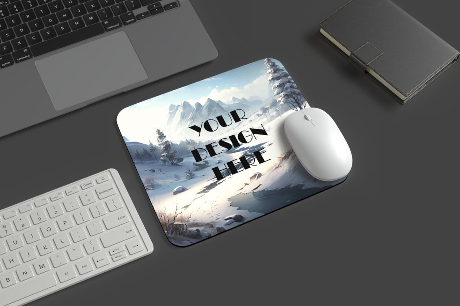 Editable PSD Mouse Pad Mockup, Mouse Pad Showcase Presentation, Mouse ...