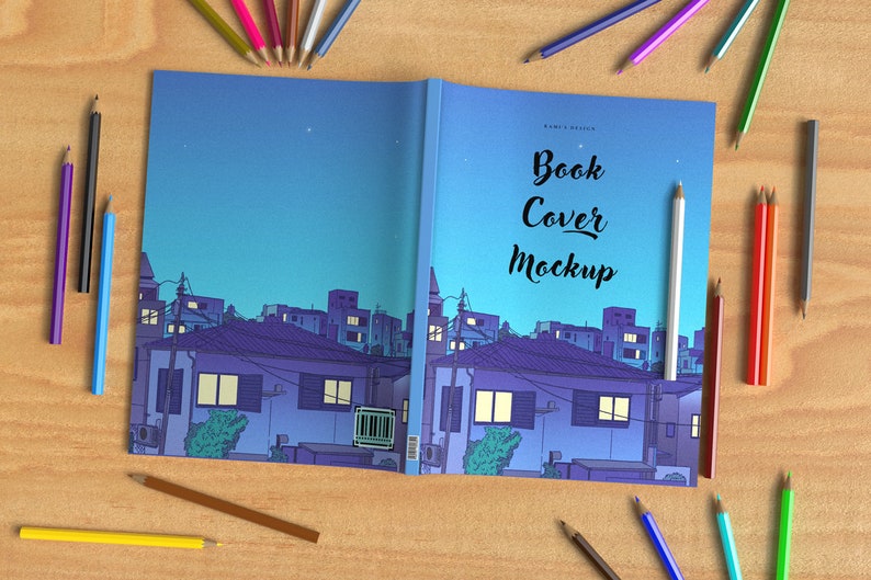Coloring Book Front and Back Cover Mockup PSD and JPG Front - Etsy