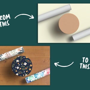 Editable Gift Paper Roll Mockup, Folded Paper Mockup PSD, Realistic ...