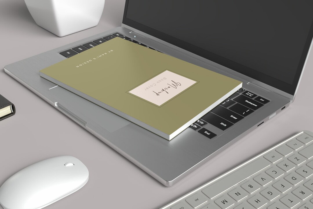 Minimalist 6x9 Book Cover Mockup, KDP Book Cover Mockup, Paperback Book ...