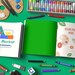 Square Open and Closed Coloring Book Mockup, Open and Closed Coloring ...