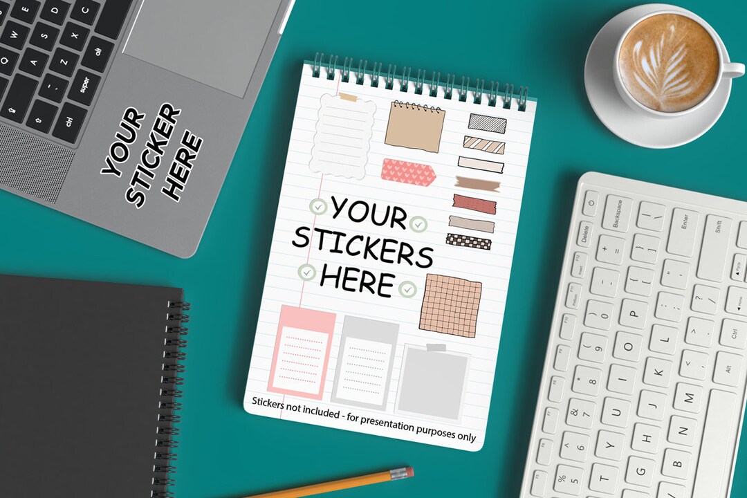 Editable Stickers Mockup Layout, High-resolution Sticker Mockup ...