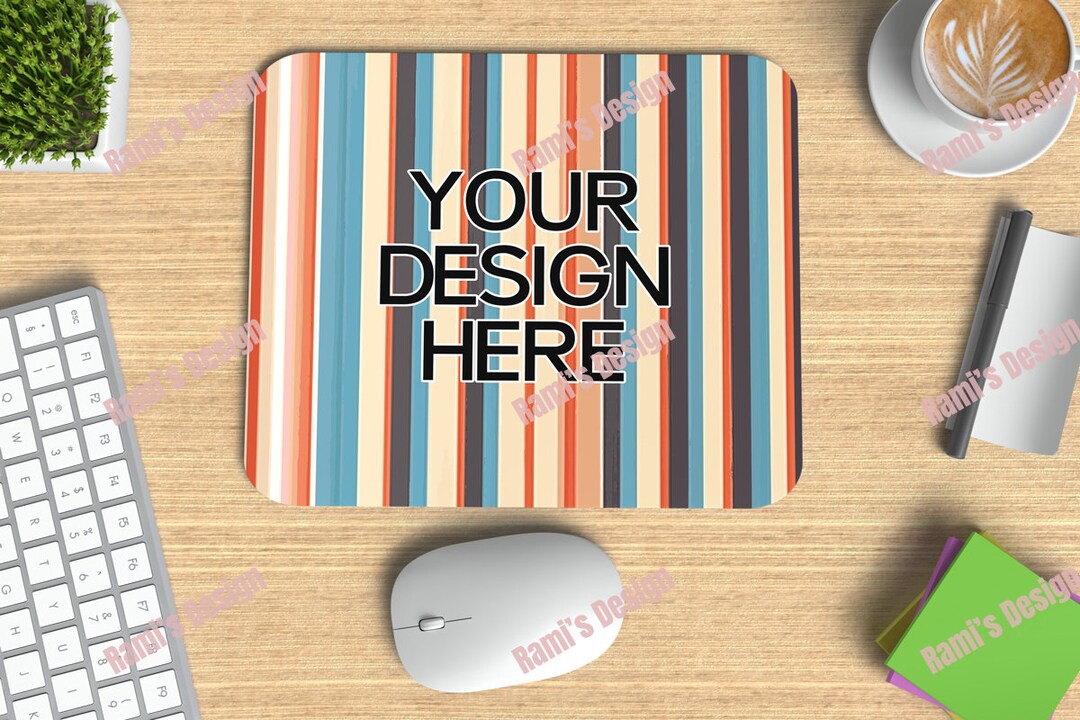 Mouse Pad Mockup With Desk Elements, Interactive Mouse Presentation ...