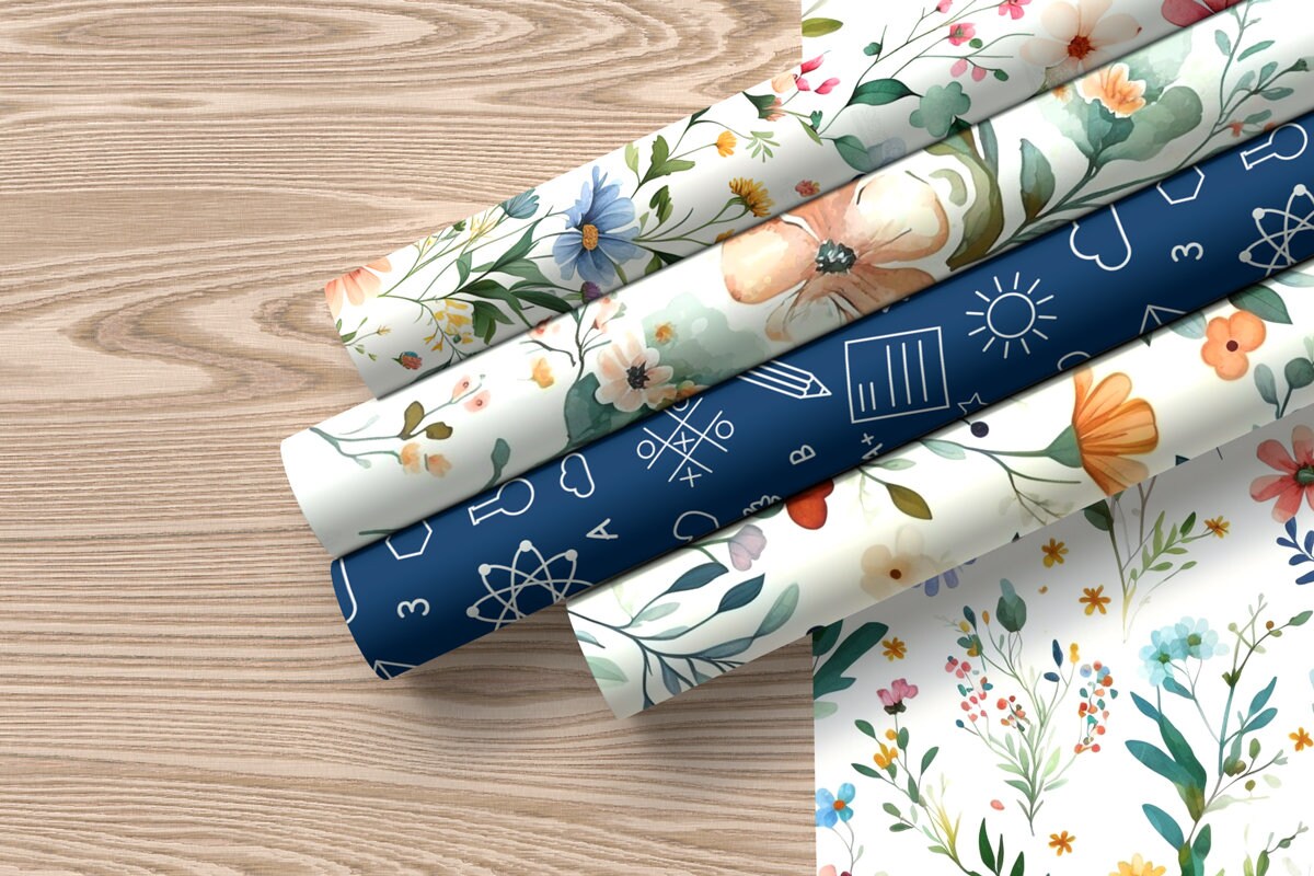 Set of Wrapping Tissue Paper Mockup Wrapping Paper Roll - Etsy