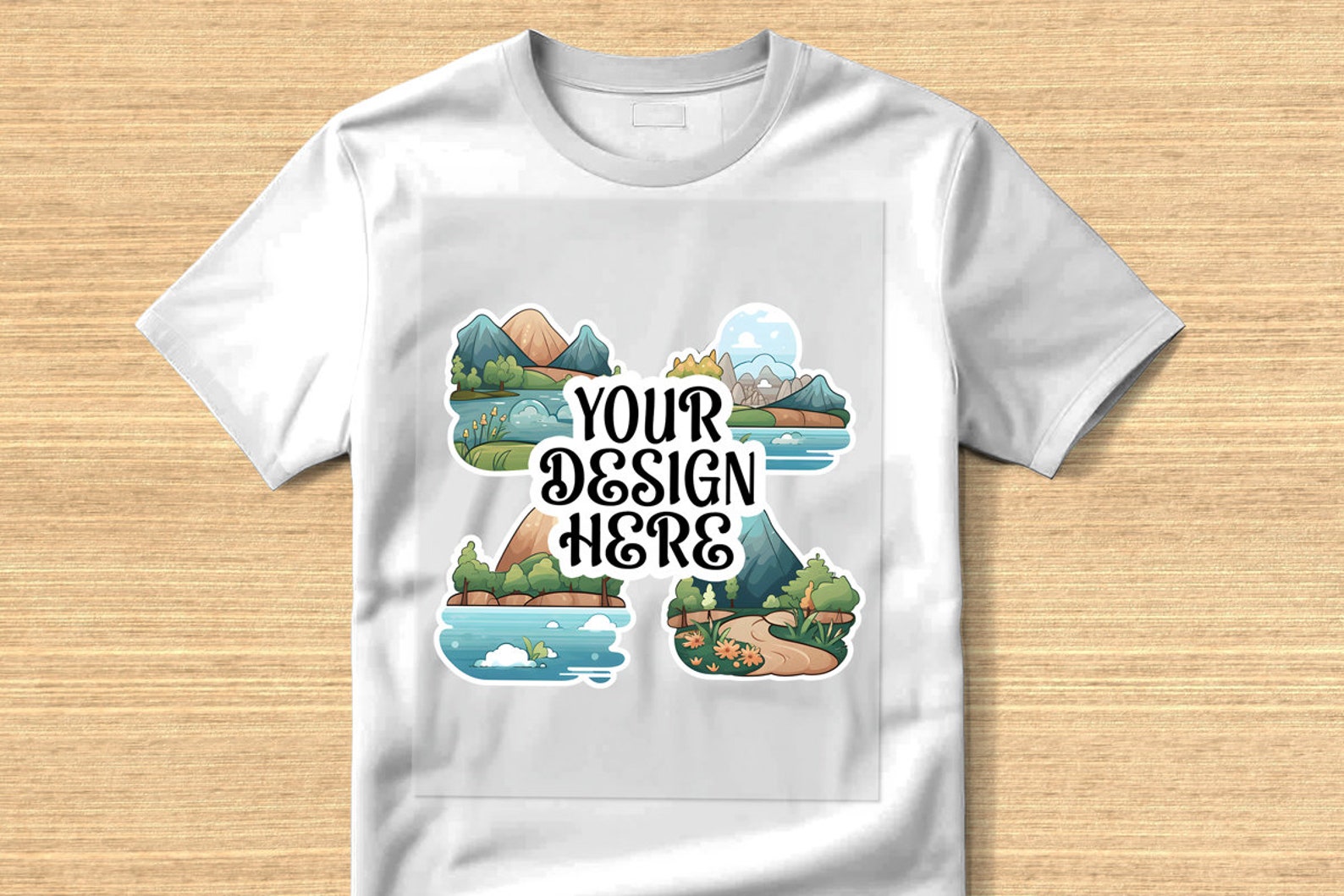 T-shirt DTF Transfer Mockup, DTF Sheet Mockup Template, Adhesive ...