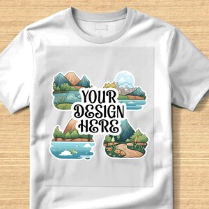 T-shirt DTF Transfer Mockup, DTF Sheet Mockup Template, Adhesive ...
